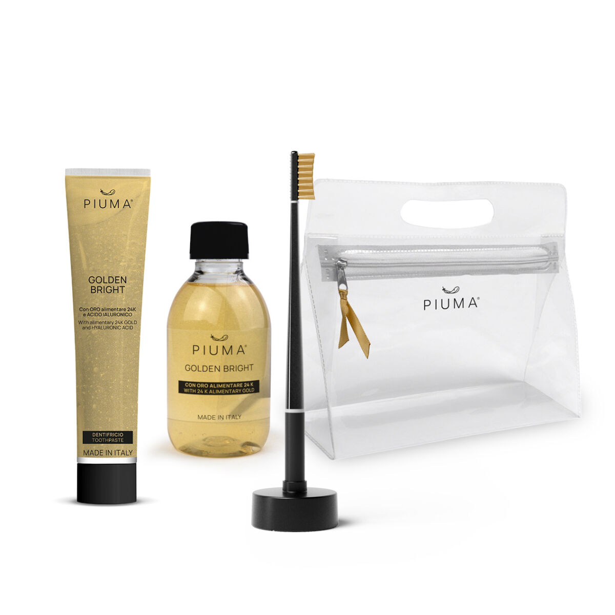 Bernini Grey marble toothbrush holder - Piuma Care