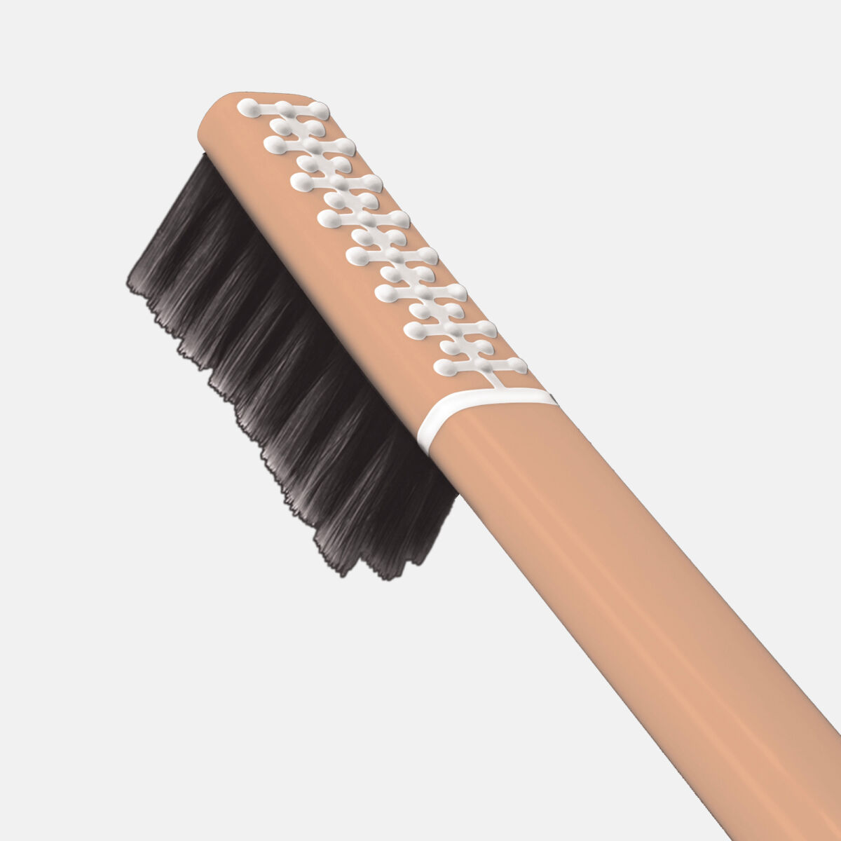 Toothbrush with Bamboo Charcoal Nude - Piuma Care